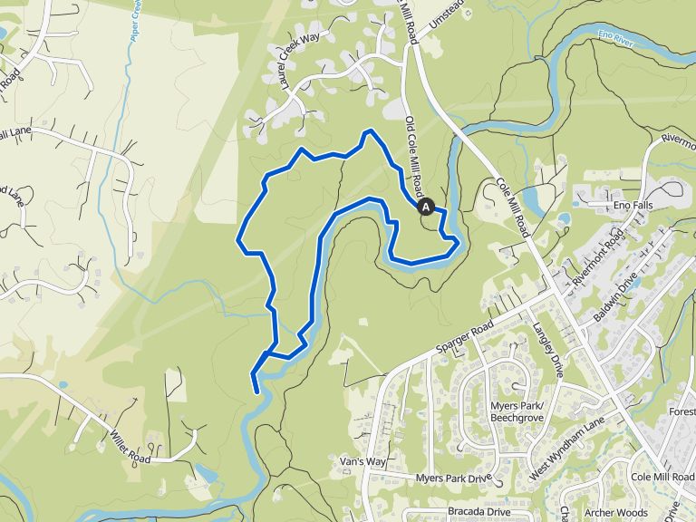 Bobbitt Hole Trail & Cole Mill Trail loop run — Eno River State Park ...