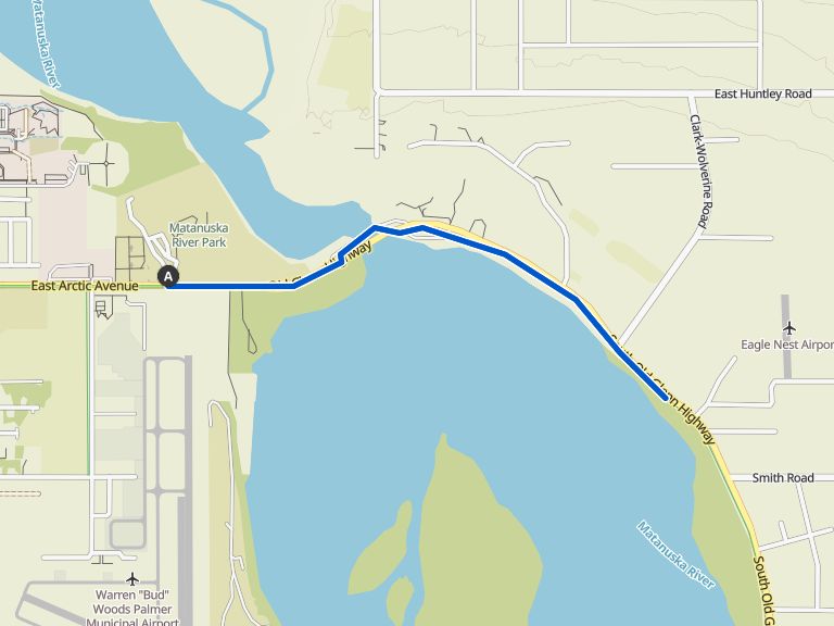 Matanuska River bridge et Old Glenn Highway Multi-Use Trail 5k - Palmer ...
