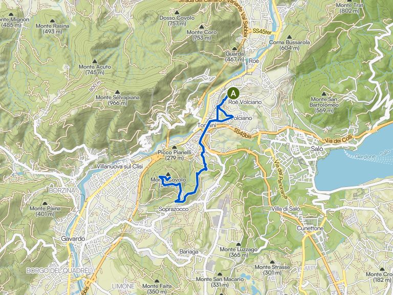 Monte Covolo Trail with Lake Garda views | wandeling | Komoot