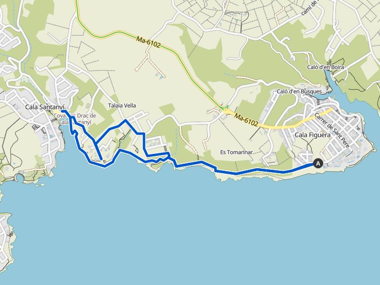 cala figuera nach cala santanyi | hike | Komoot