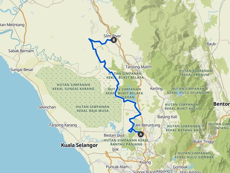 Sungai Buaya ke Slim River (Ikut Jam) - Day 1 - From Bukit Beruntung to ...