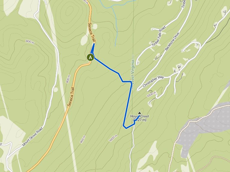 Hoye-Crest (Maryland High Point) out & back — Monongahela National ...