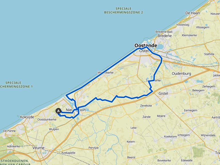 Oostende (56km/110hm) | Gravel-Tour | Komoot