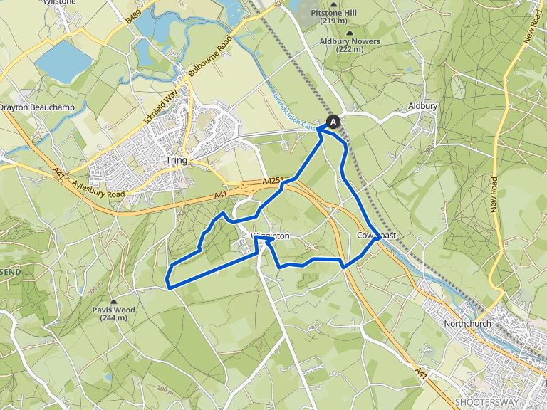 Groß Union Canal und Die Obelisk-Schleife vom Bahnhof Tring – Chiltern ...