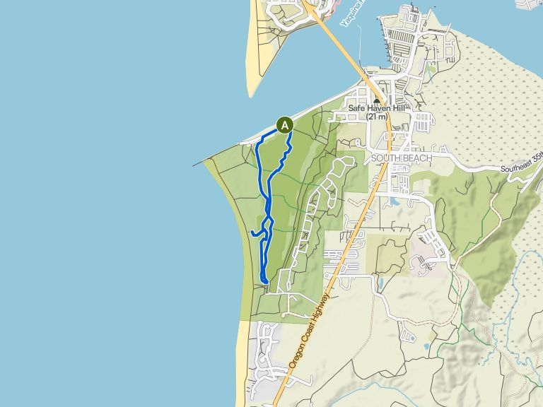 South Jetty Trail and Old Jetty Trail loop — South Beach State Park ...