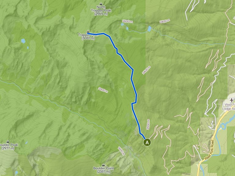 Trapper Peak heen en terug – Bitterroot Range | wandeling | Komoot