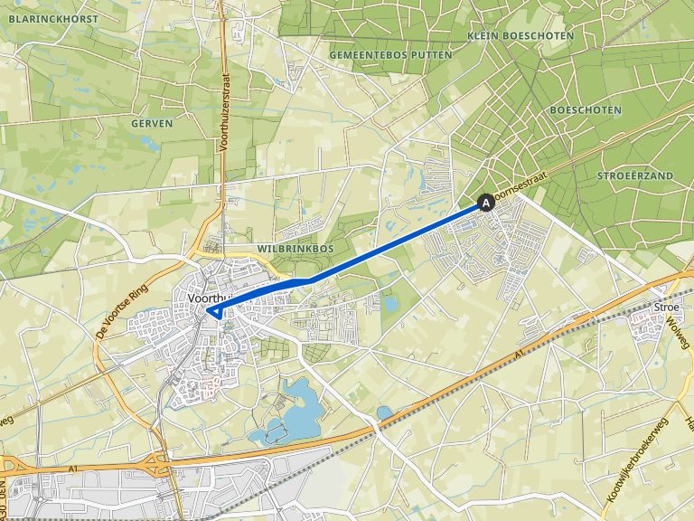 Denkmal in Voorthuizen – Kirche am Platz Voorthuizen Runde von Stroe ...