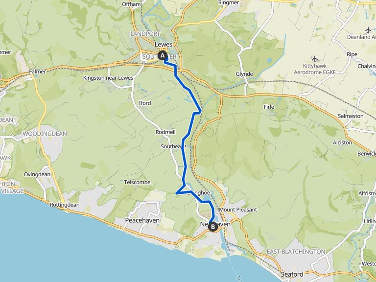 Cycle Lewes route 6: Egrets way | ride | Komoot