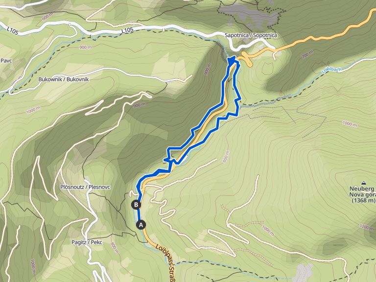 Tschaukofall – Teufelsbrücke Runde von Windisch Bleiberg | Wanderung ...