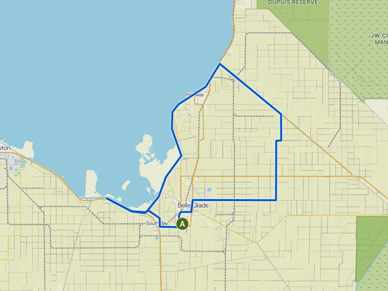 Lake Okeechobee Scenic Trail (LOST) - boucle depuis Belle Glade le long ...