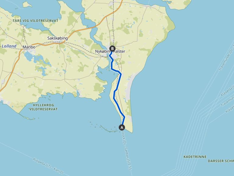 DAN 01 - Gedser - Nyköbing | Fahrradtour | Komoot
