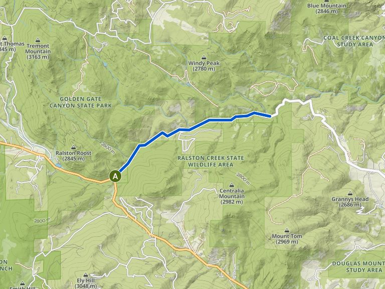 Drew Hill Road — Golden Gate Canyon State Park | Wyprawa rowerowa | Komoot