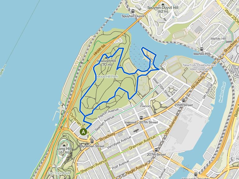 Inwood Hill Park loop — New York City | hike | Komoot