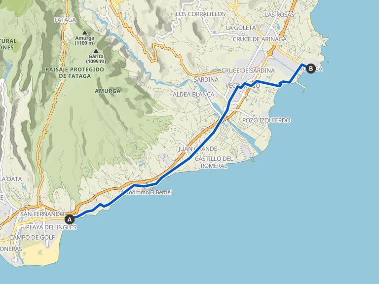 Playa del Ingles nach Arinaga | Fahrradtour | Komoot