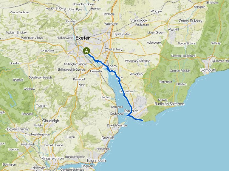 Exe Estuary Trail Exeter to Exmouth | Fahrradtour | Komoot