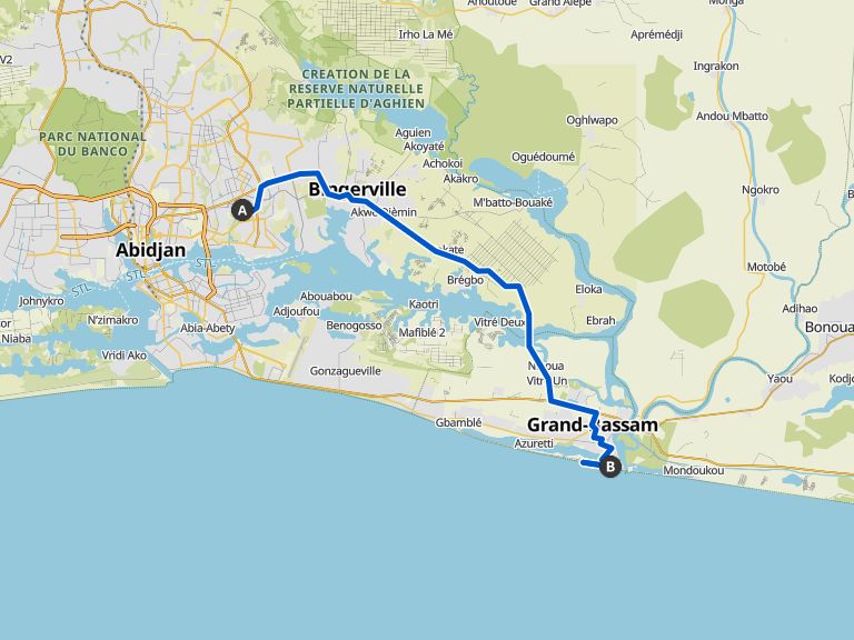 🇨🇮 CI: Côte d'Ivoire coast Day 1: Abidjan - Bac de Eloka - Grand Bassam ...