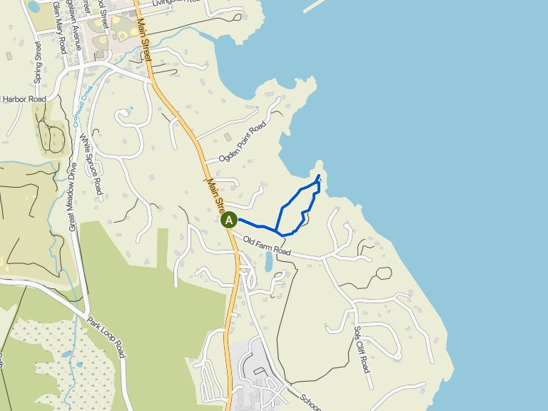 Dorr Point via Compass Harbor Trail loop — Acadia National Park ...