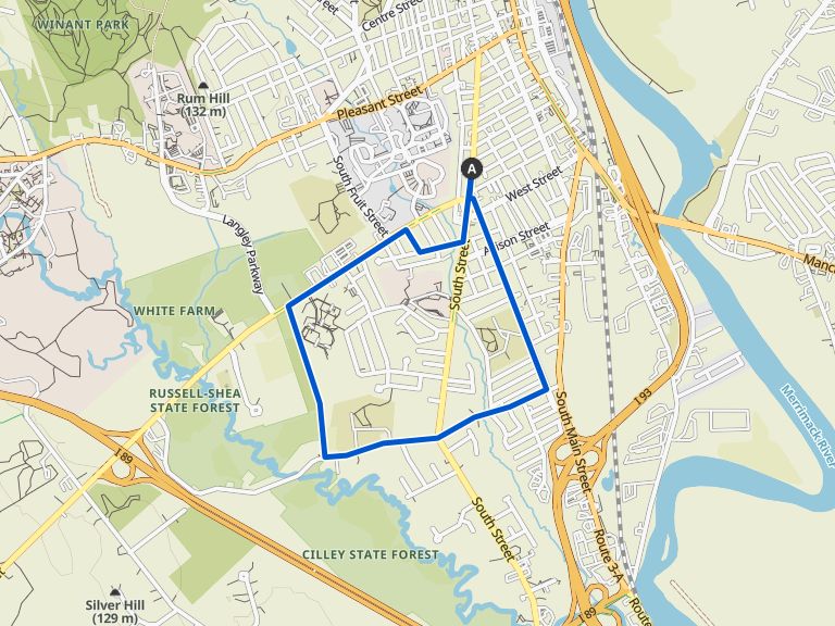 Boucle de Rollins Park et Martin Park - Concord, New Hampshire ...