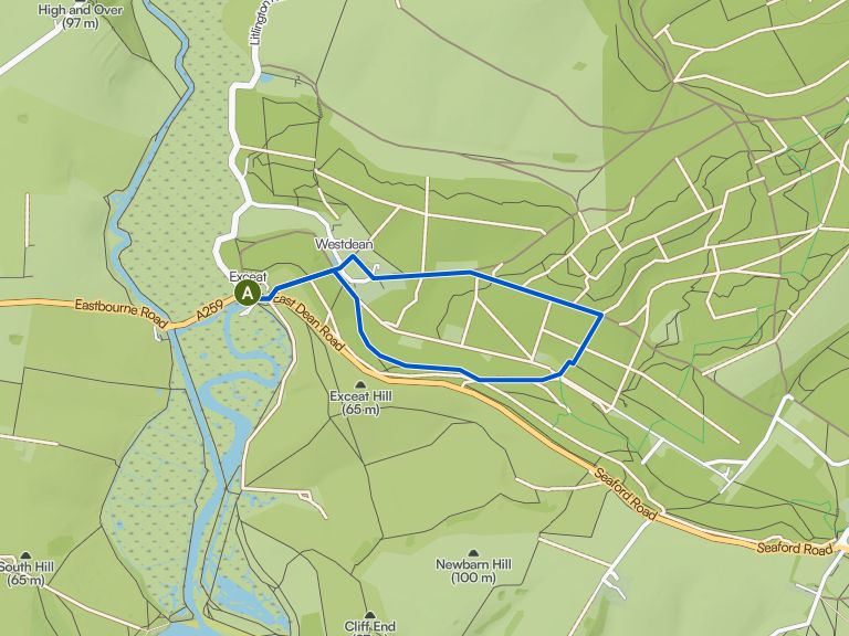 Friston Forest and All Saint Church loop from Exceat — South Downs ...