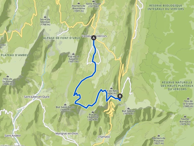 De Vassieux-en-Vercors au Col du Rousset | Wanderung | Komoot