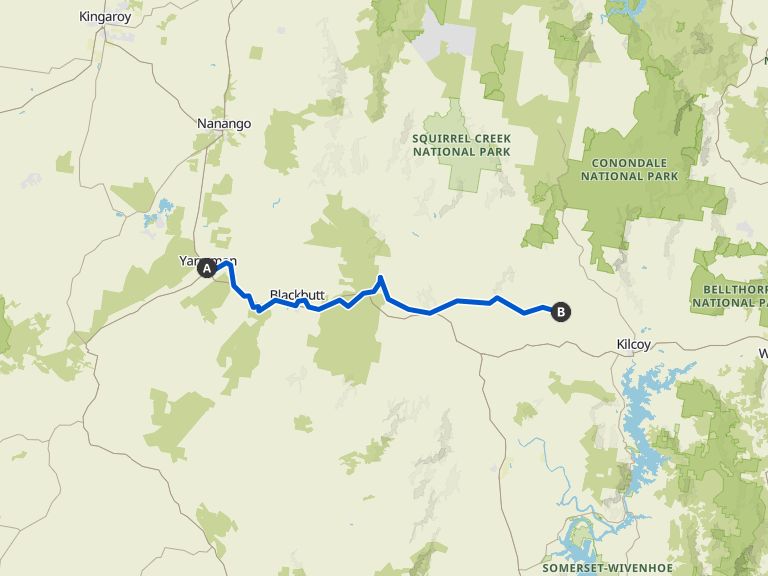 Yarraman to Kilcoy | Tour à vélo | Komoot