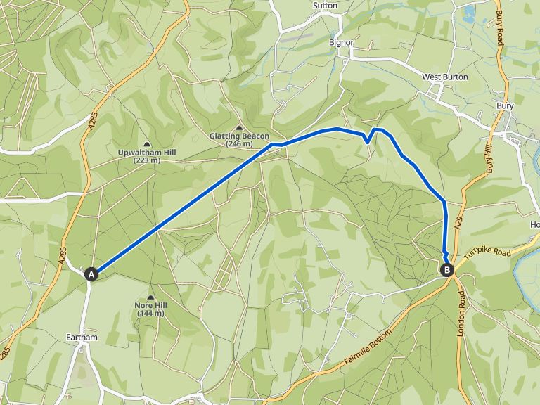 From Eartham to Whiteways Cafe. | e-mountain bike ride | Komoot