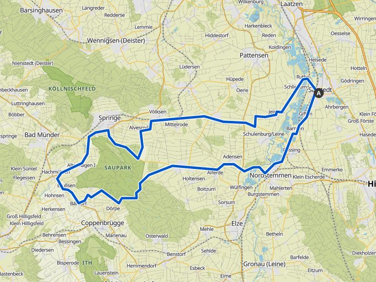 PERMANENT Sarstedt 4 - Um den kleinen Deister | Rennrad-Tour | Komoot