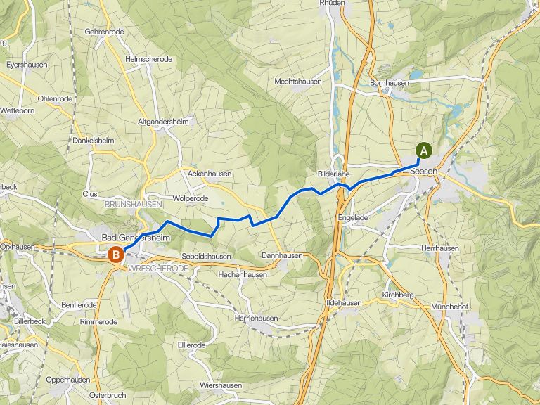 Von Seesen nach Bad Gandersheim | Wanderung | Komoot