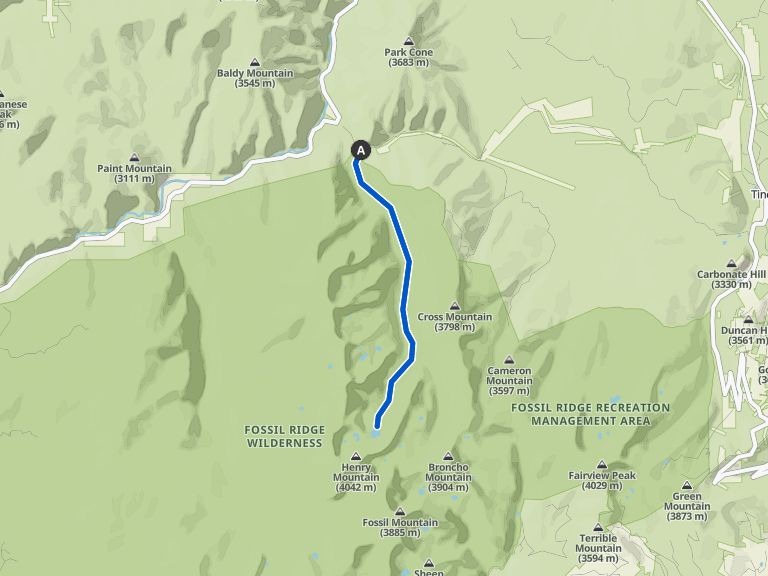 Henry Lake — Fossil Ridge Wilderness Area | hike | Komoot