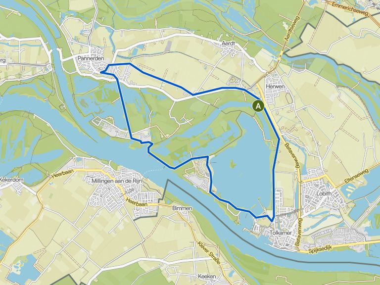 Runde um Gelderse Poort - Tolkamer - Pannerden Herwen | Wanderung | Komoot