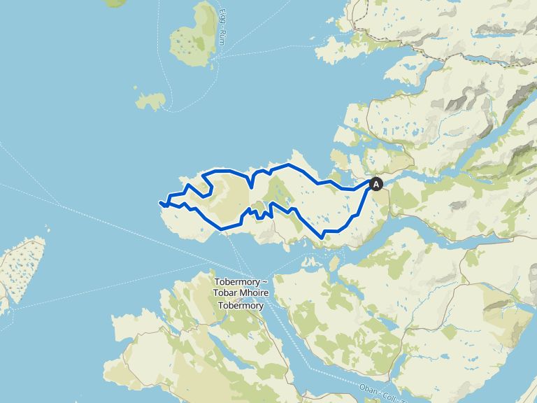 Ardnamurchan peninsula from Acharacle to Portuairk (The most western ...