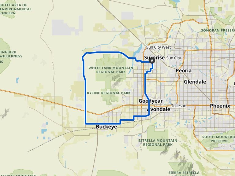 The Road To Nowhere (Sun Valley Parkway) — Buckeye, Arizona | road ride ...
