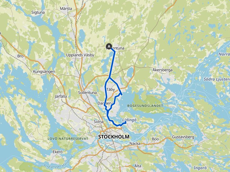 Vallentuna Lidingö Alabavägen | Gravel-Tour | Komoot
