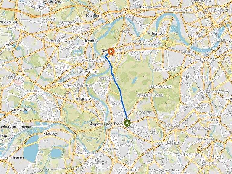 Norbiton to Kingston | Wanderung | Komoot
