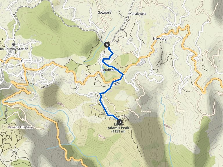 Wanderung nach Little Adam's Peak | Wanderung | Komoot