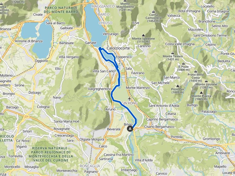 From Brivio to Lake Olginate along the Adda River | run | Komoot