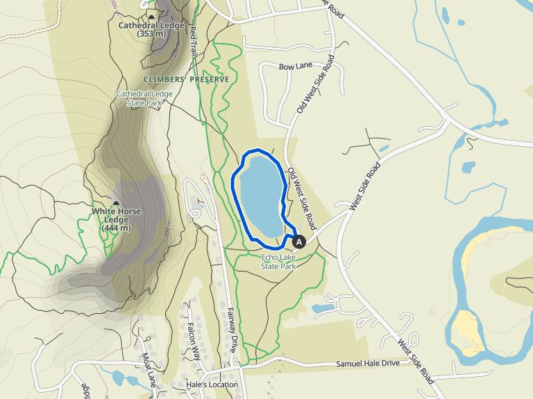 Echo Lake loop — Echo Lake-Cathedral Ledge State Park — North Conway ...